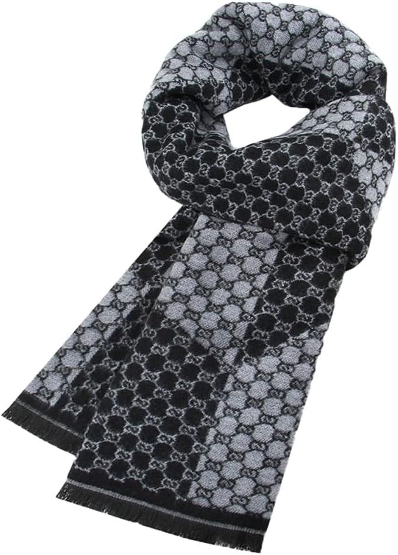 JLMMEN Classic Plaid Scarf for Men Warm Cashmere Feel Soft Long Scarves ...