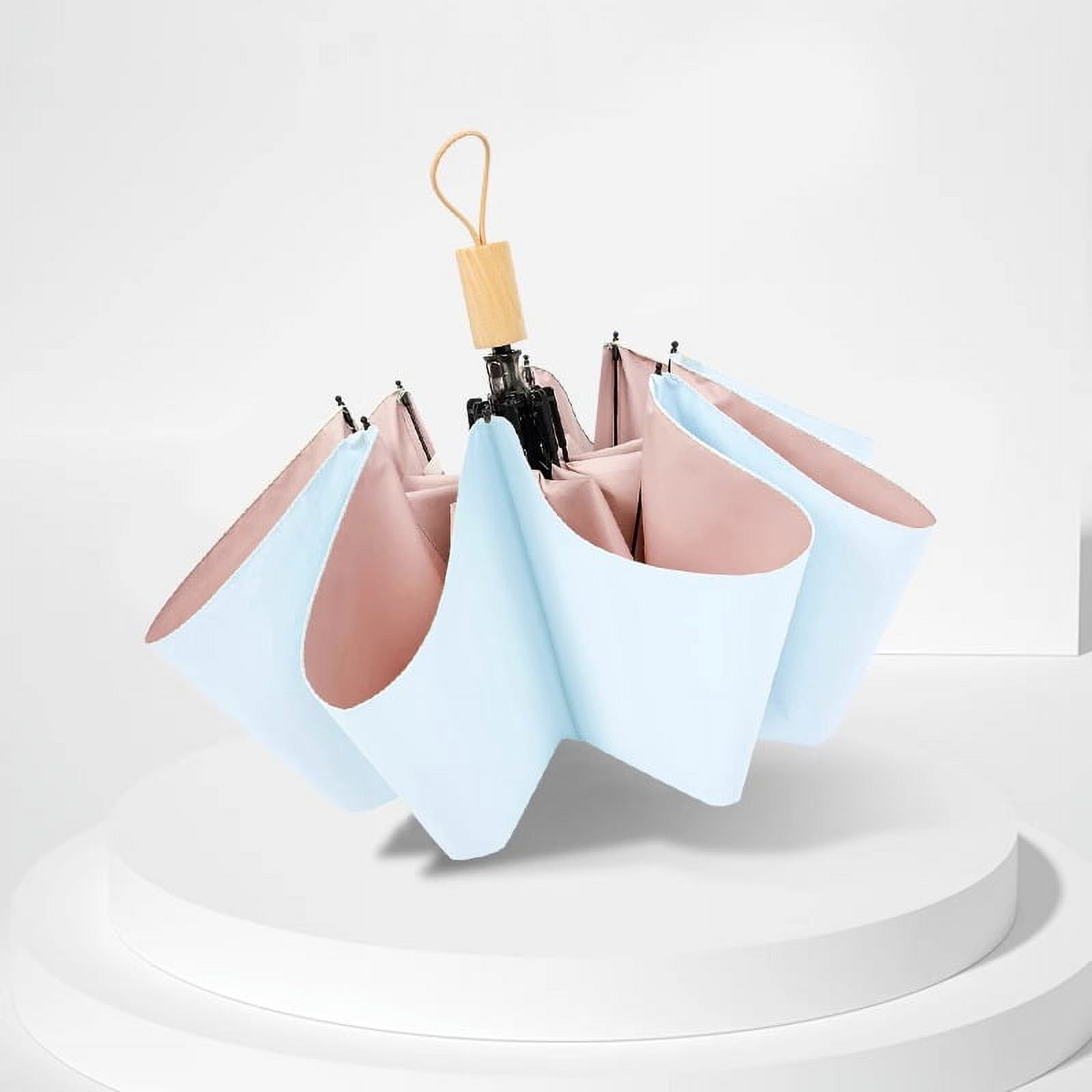 JLMMEN Colored Rubber Sun Umbrella For Women, Sun Protection And UV ...