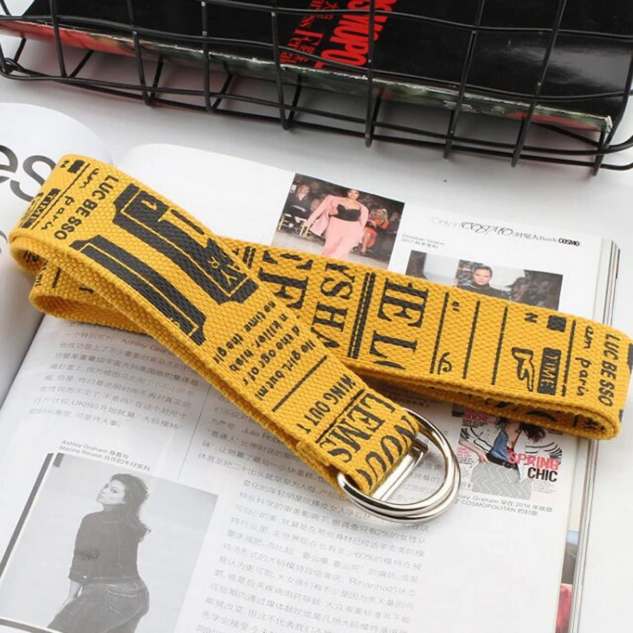 Zhengup Double Grommet Hole Buckle Belt Wide Canvas Web Belt Female ...