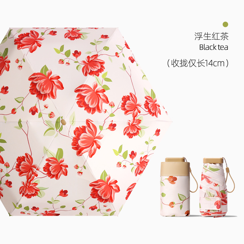 JLMMEN Flat 50 Fold Mini Sun Umbrella Sun Umbrella Sun Umbrella Sun ...