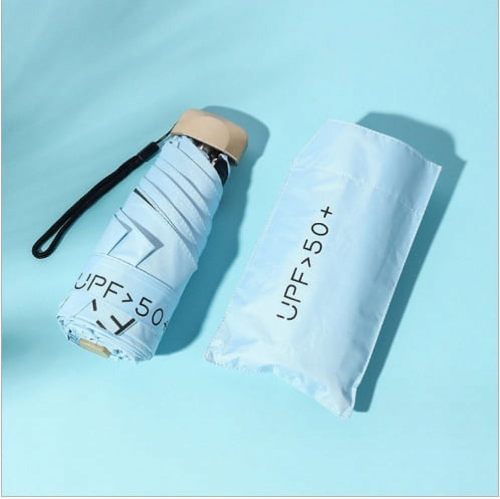 JLMMEN Flat 50 Fold Umbrella, Ultra Light Mini Sun Umbrella, Women's UV ...