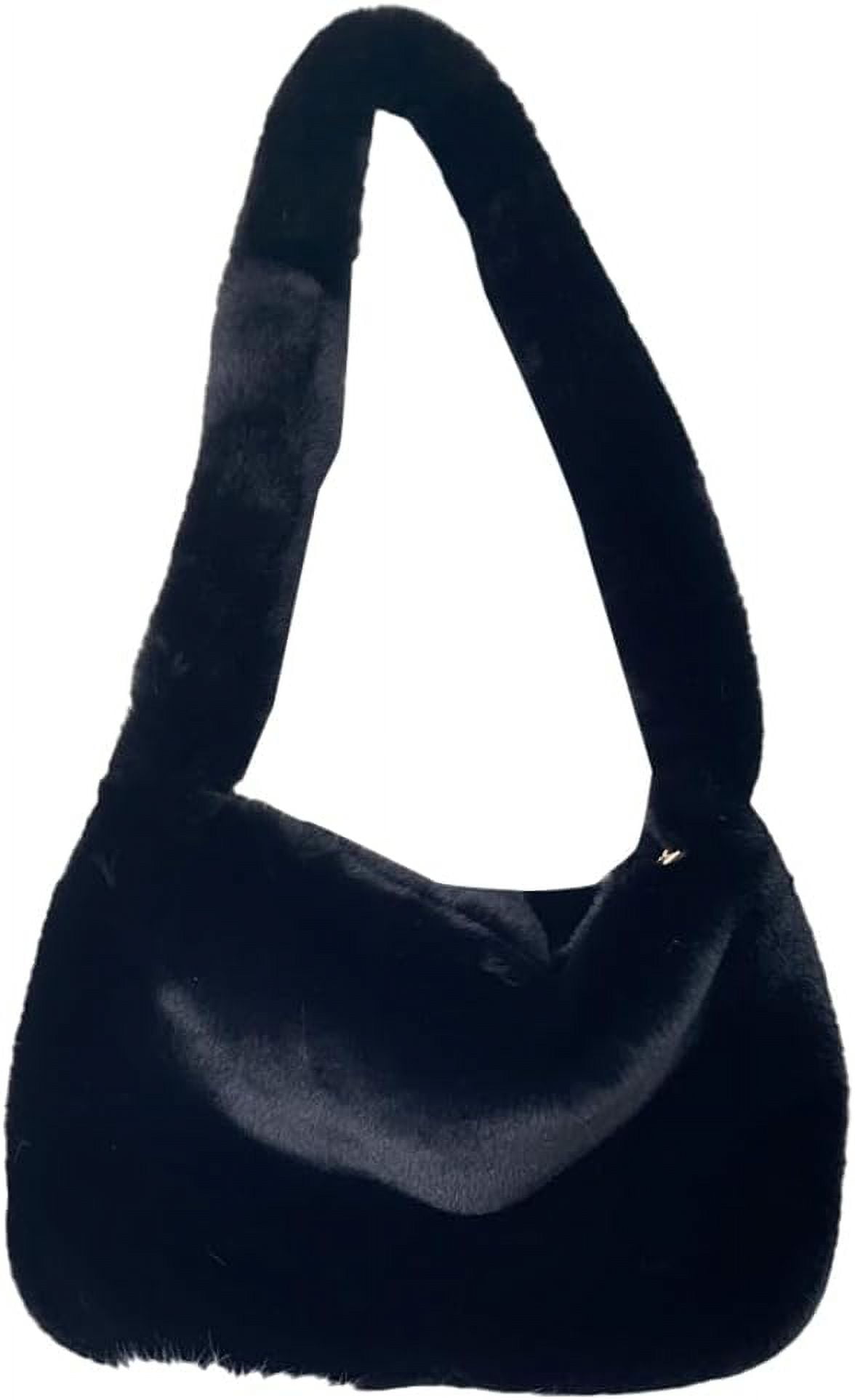 Jlmmen Fluffy Shoulder Bag For Women Furry Tote Bag Crossbody Bag Y2k
