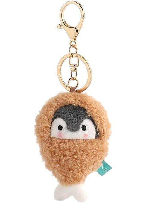 Uxcell Faux Fur Pom Pom Keychain Artificial Cute Puff Ball Keychain ...
