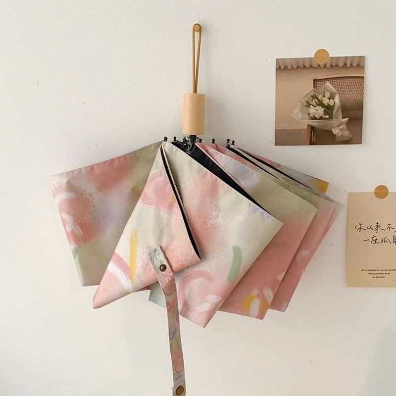 JLMMEN Little Yellow Flower Umbrella For Women, Sunny And Rainy Dual ...
