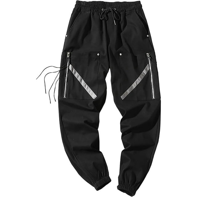 Jlmmen Multi Pocket Cargo Pants For Men Punk Harem Pants Techwear Streetwear Pants Cargo Jogger