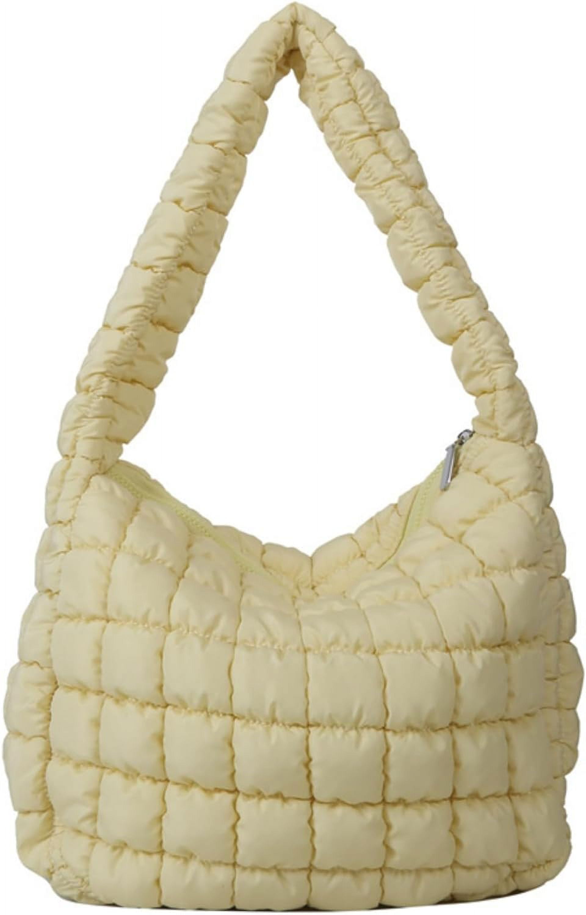 JLMMEN Puffer Tote Bag Women Quilted Large Shoulder Bags Puffy Bubble ...