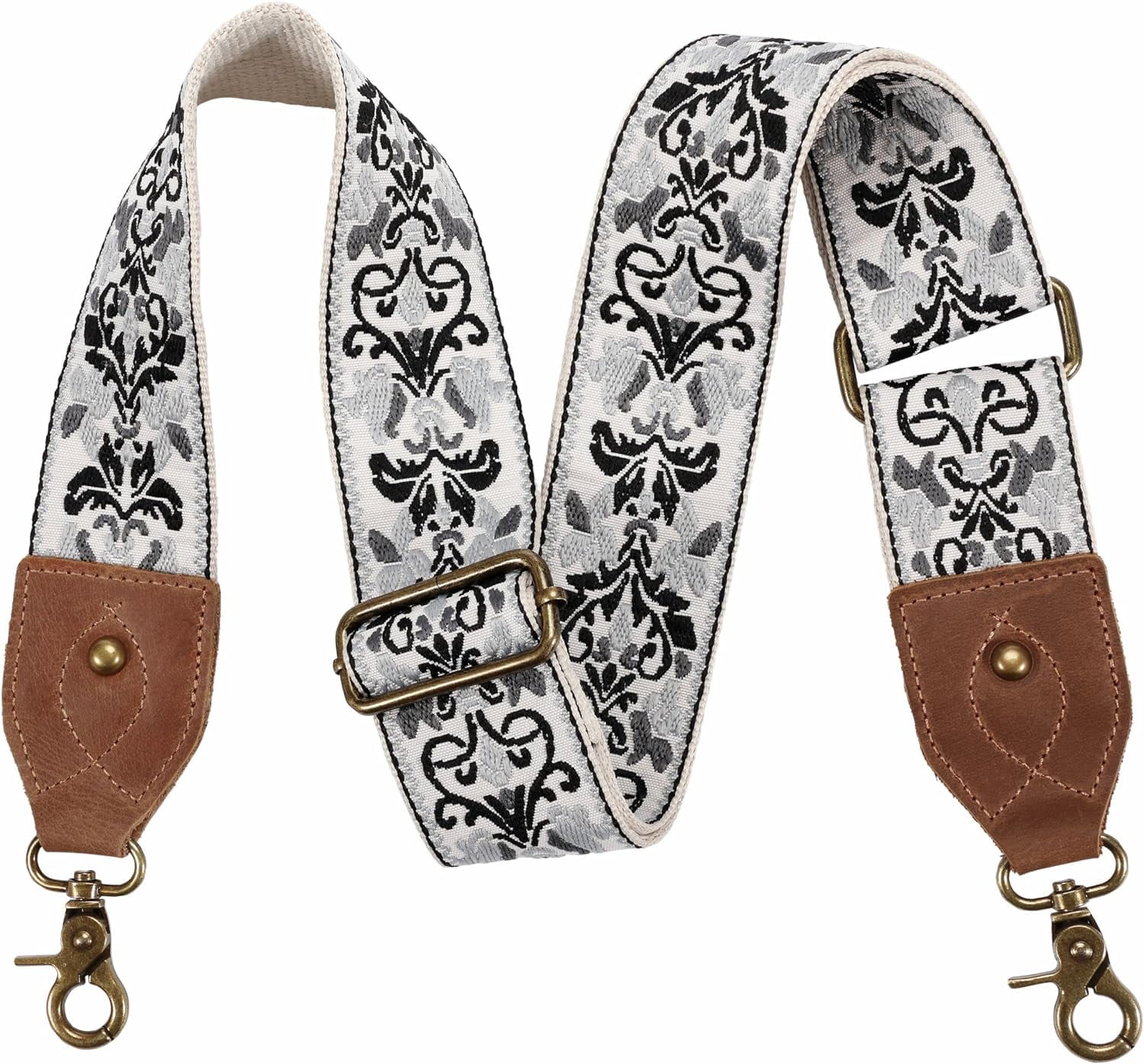JLMMEN Purse Strap, 2" Crazy Horse Leather End Shoulder Strap ...