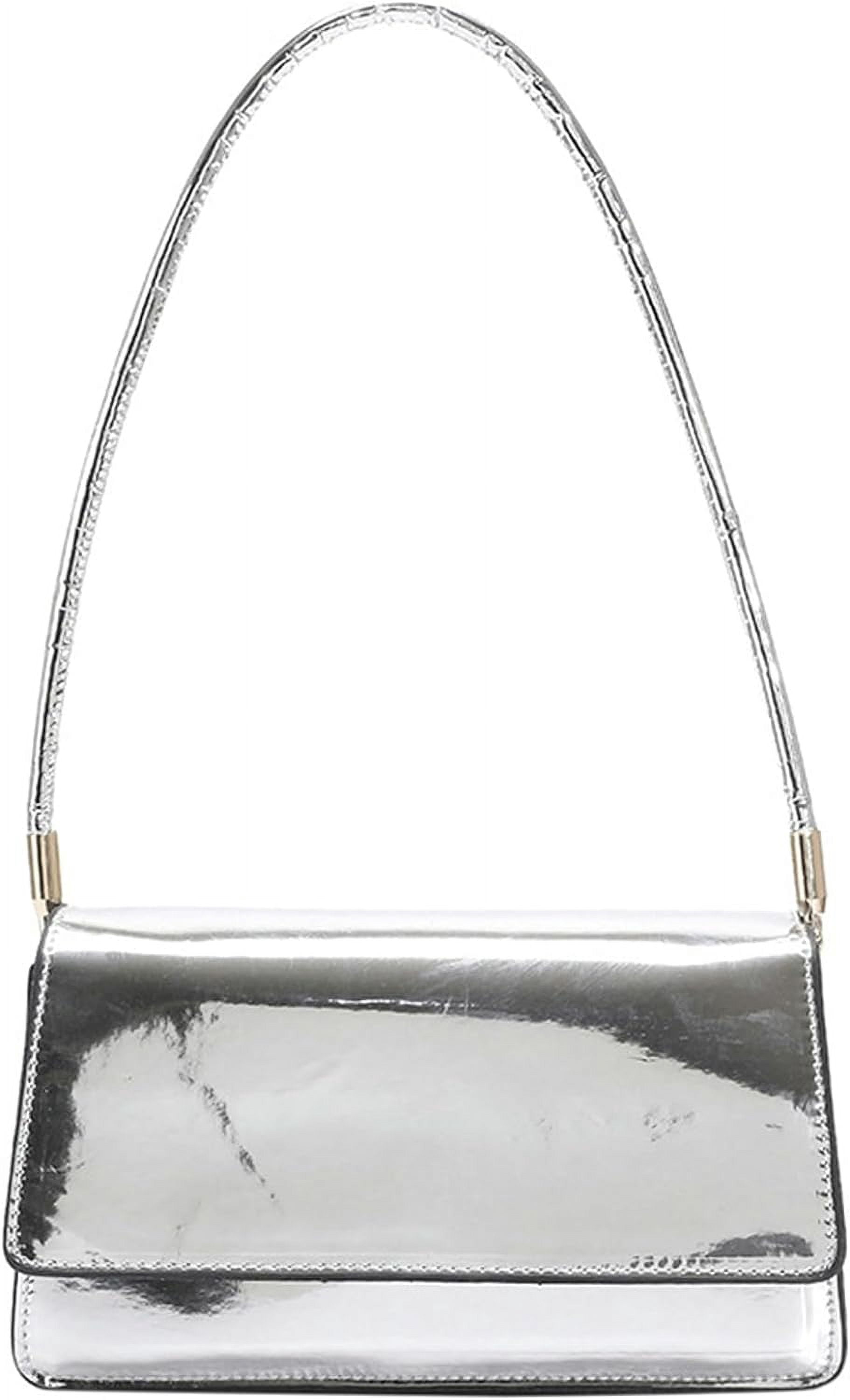 JLMMEN Shoulder Handbags Women PU Silver Bags Trendy Shoulder Bag ...