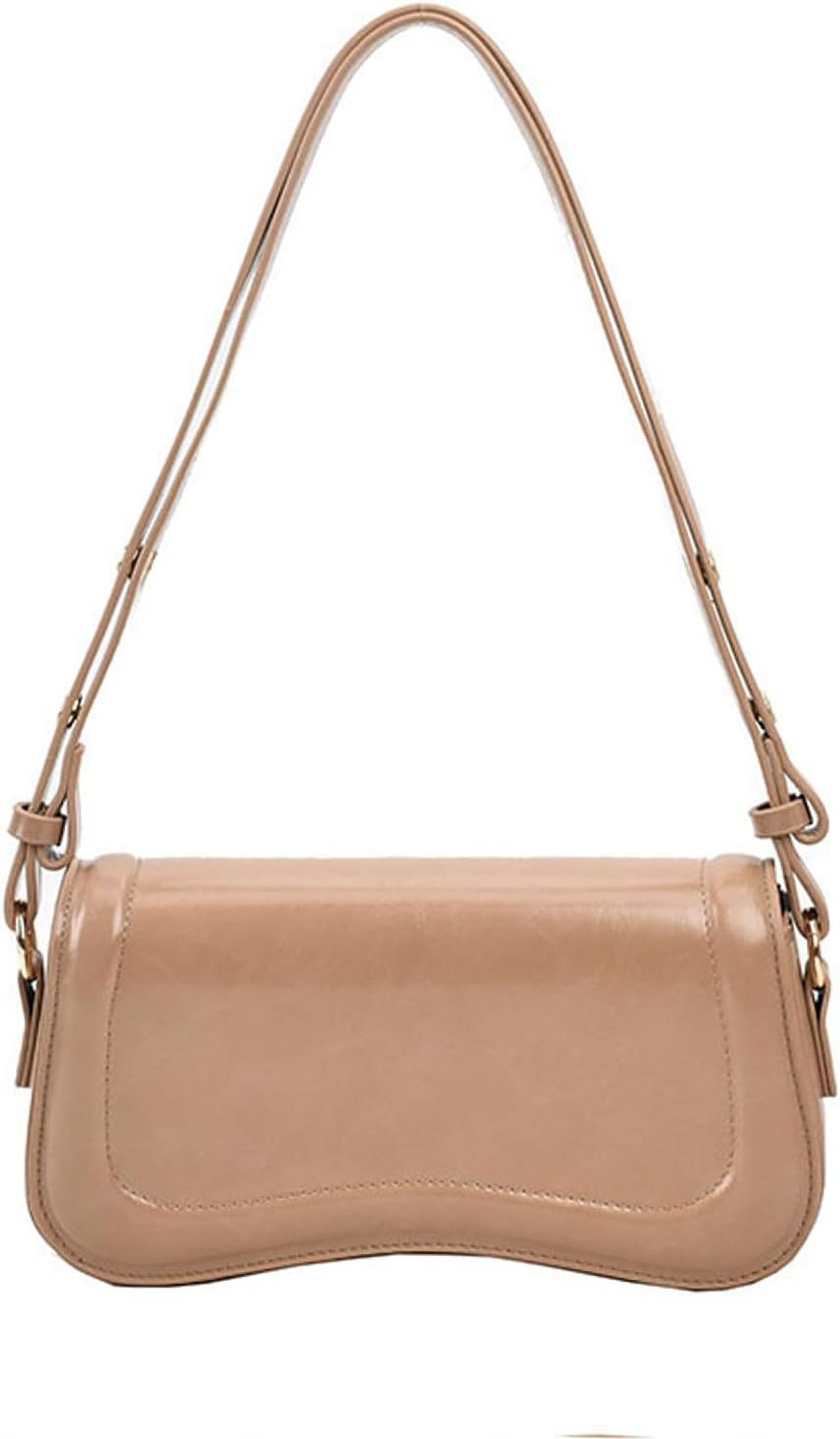 JLMMEN Shoulder Handbags Women Retro Wave Purse PU Underarm Bag Solid ...