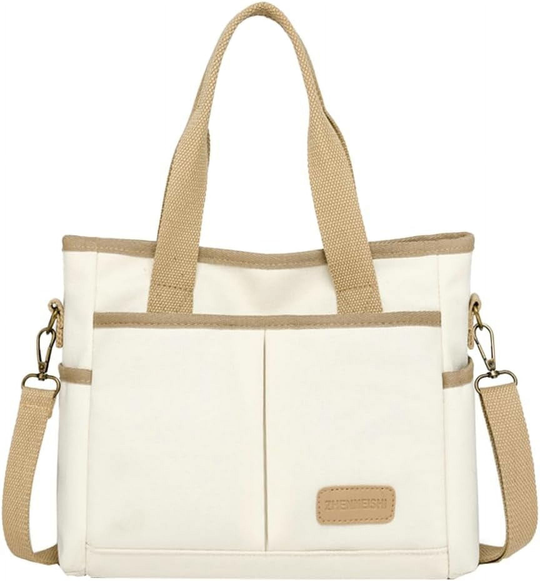 JLMMEN Tote Handbag for Women Canvas Hobo Messenger Work Bag Casual ...