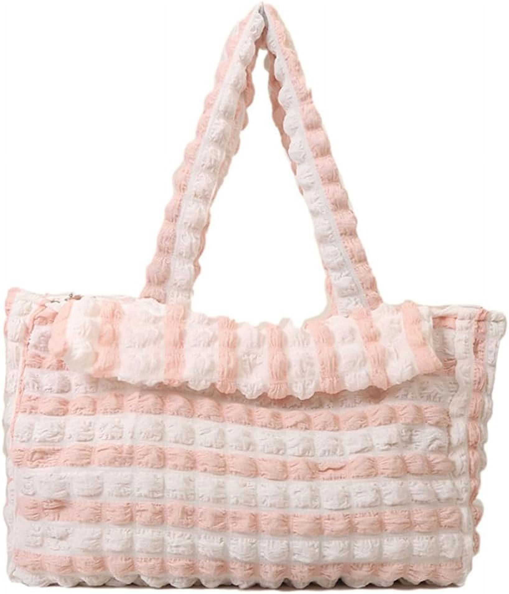 JLMMEN Trendy Puffer Tote Bag for Wmen Bubble Cloud Handbag Satchel ...