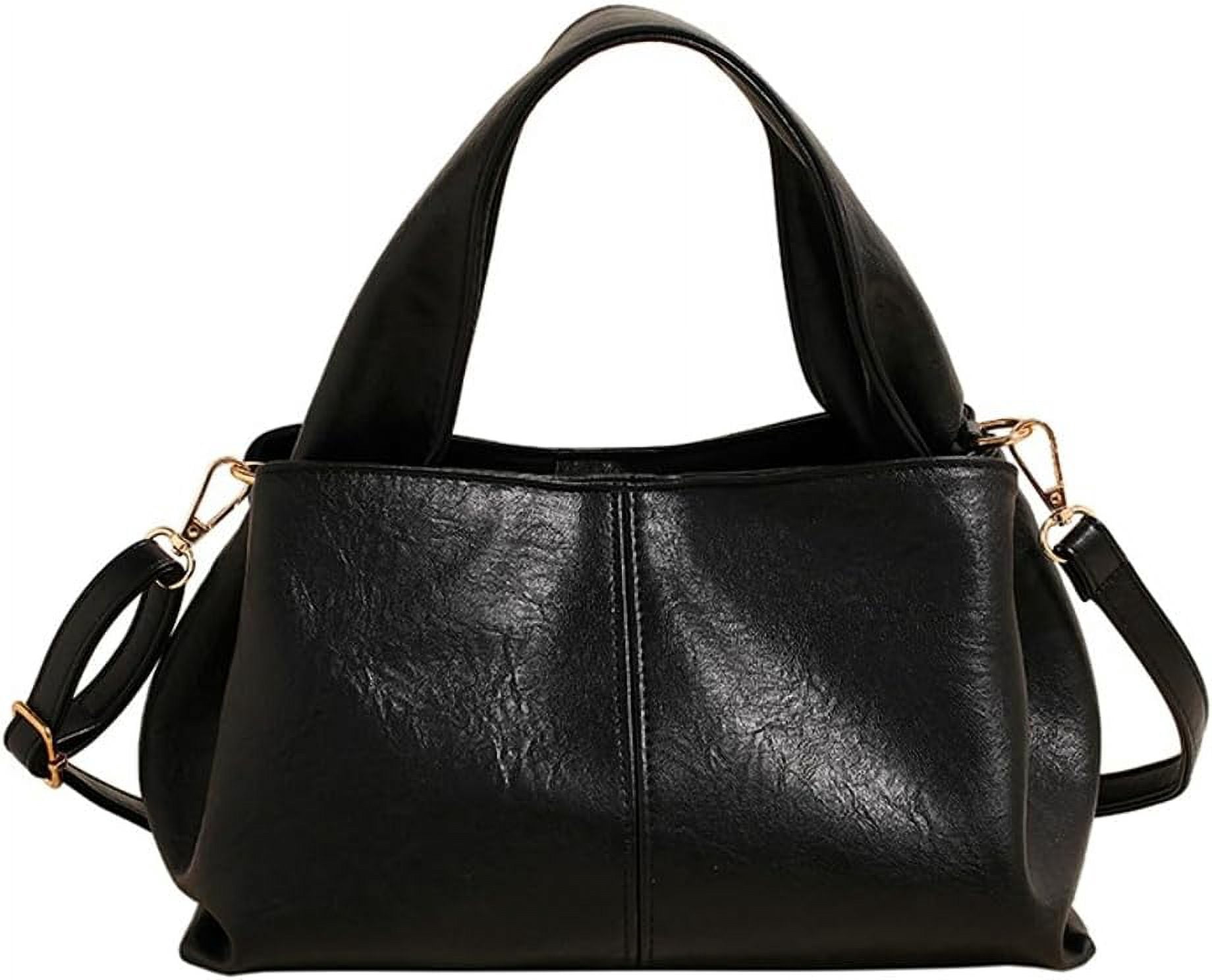 JLMMEN Women Chic Handbag Purse Vegan Leather Top Handle Bag Trendy ...