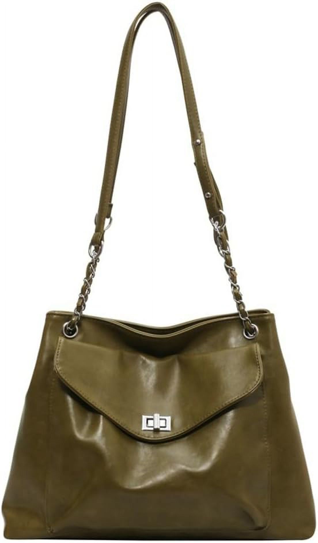 JLMMEN Women Tote Bag Shiny PU Leather Shoulder Bag Hobo Bg Chic Solid ...