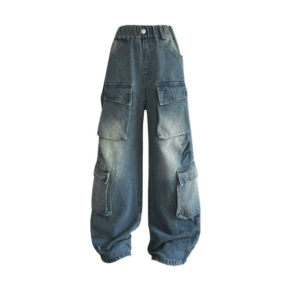 JLMSPLWG Trendy Jeans Cold Weather Running Pants Wide Leg Sweatpants ...