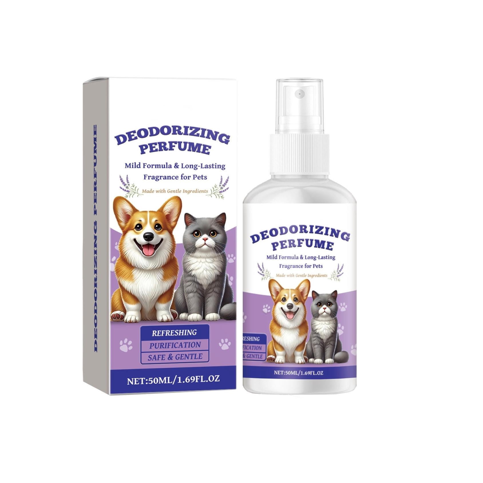 JLNDSV Deodorizing Perfume Spray for Pets, Cat Dog Indoor Refreshing ...