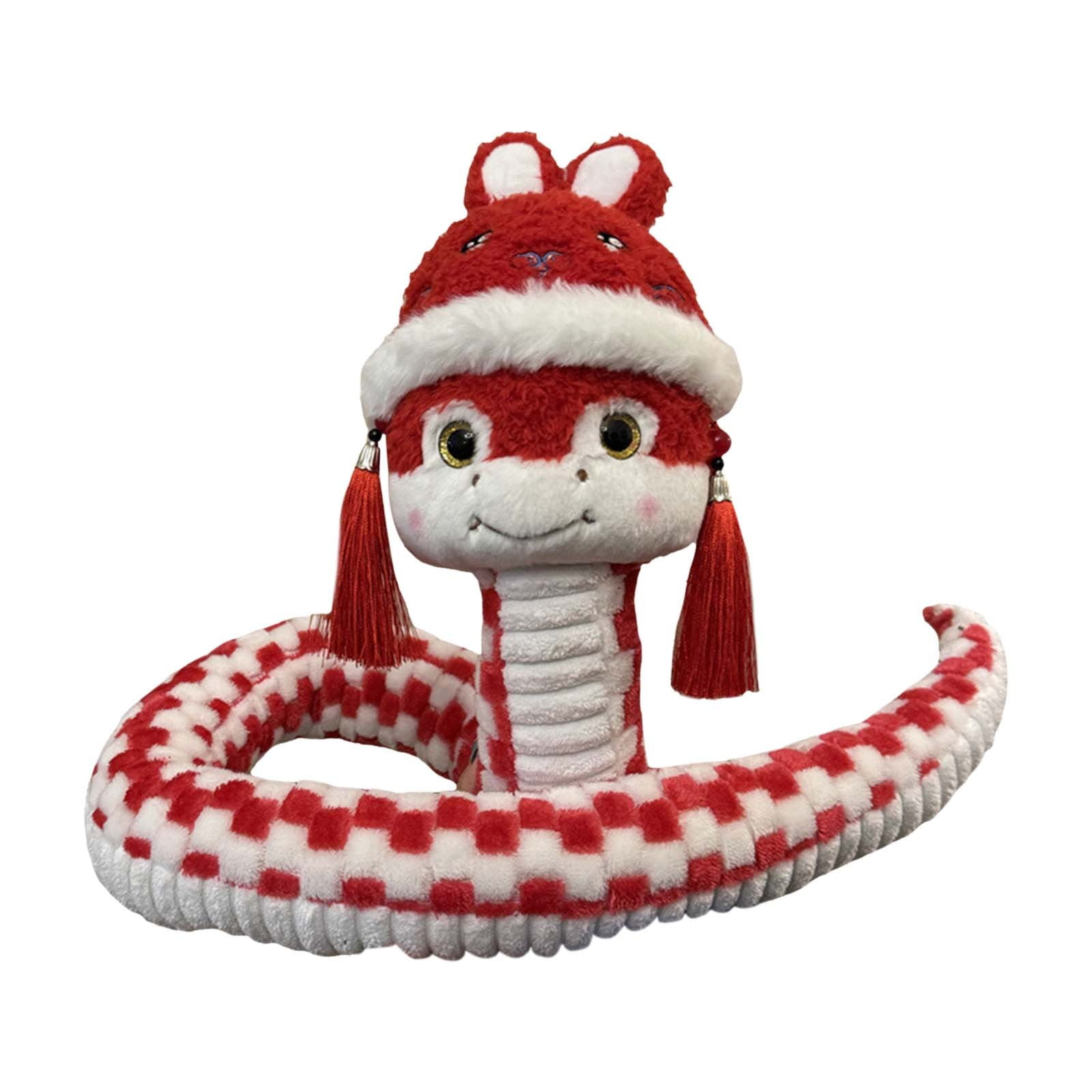 JLNDSV Elegant Doll Cute National Style Decoration Red Plush Snake ...