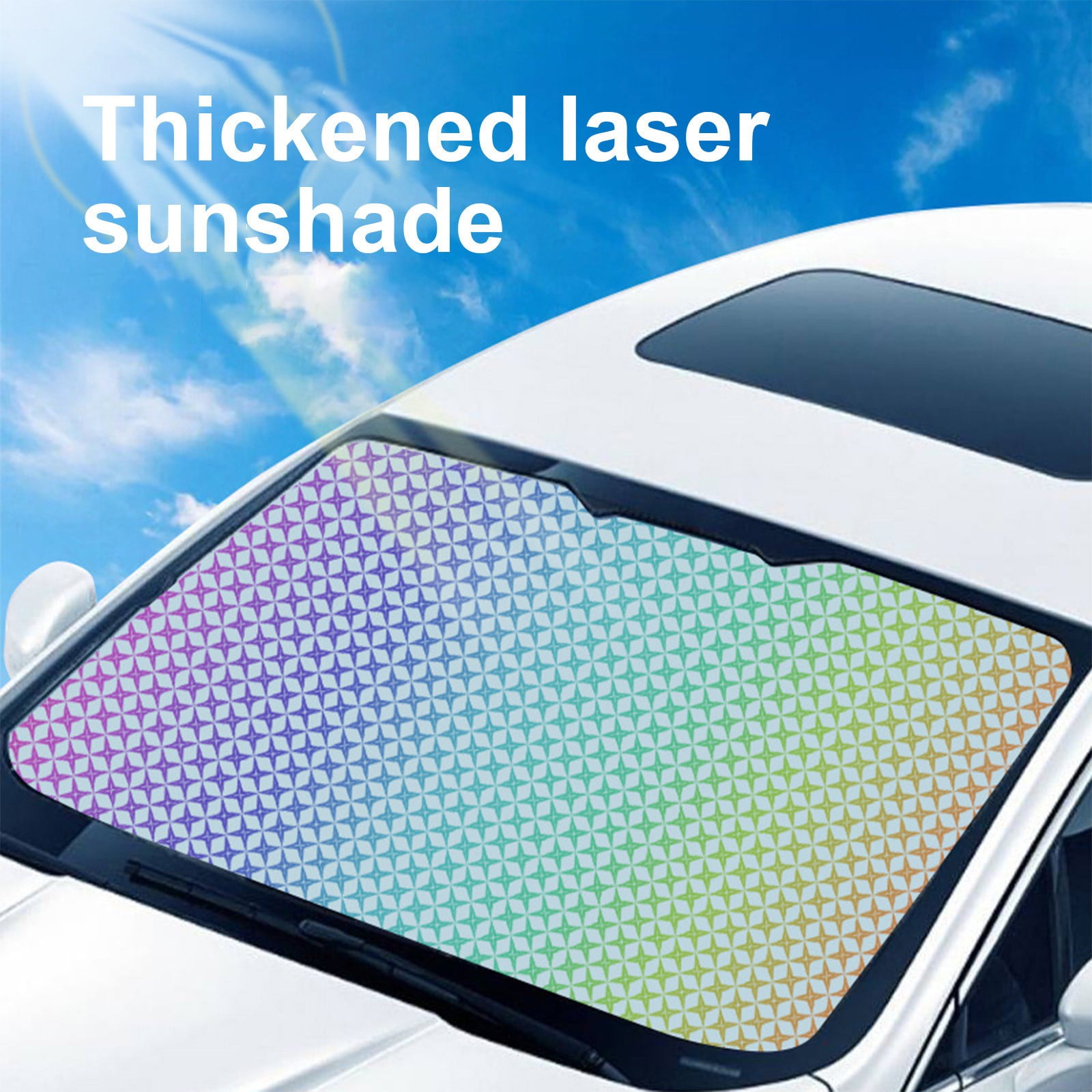 JLNFYA Windshield Sun Shade, Car Accessories, Sun Reflector for Car ...
