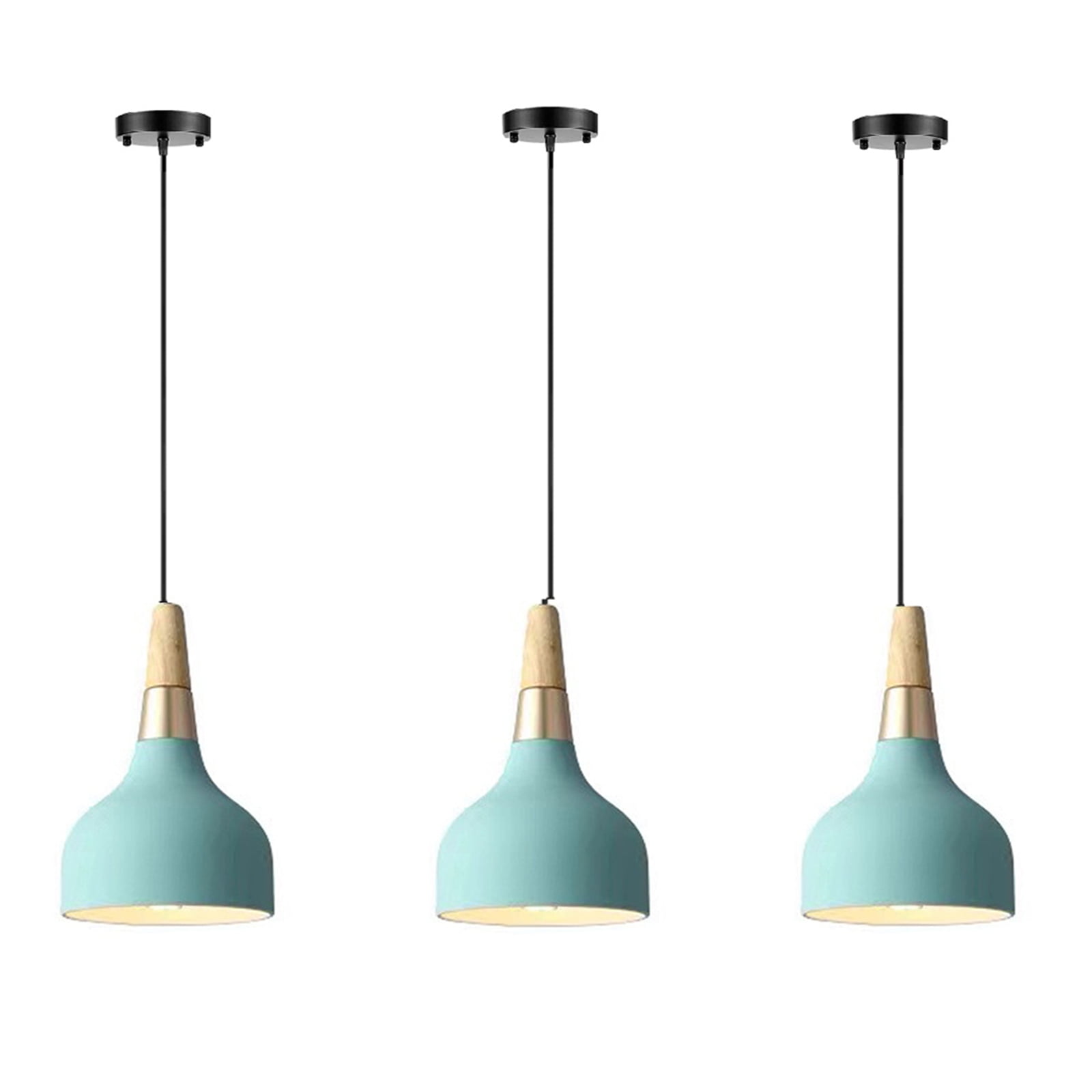 JLOWCO 3 Light Pendant Lighting for Kitchen Island Farmhouse,led ...