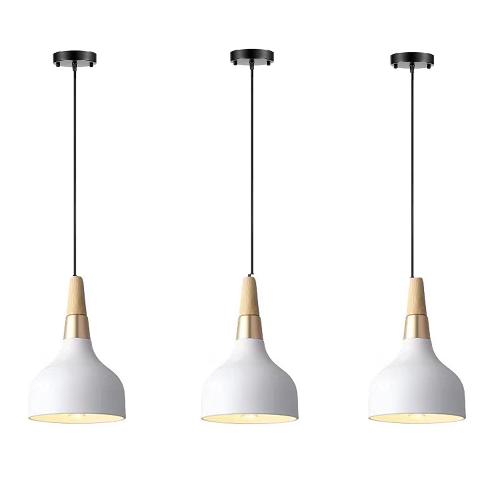 JLOWCO 3 Light Pendant Lighting for Kitchen Island Farmhouse,led ...