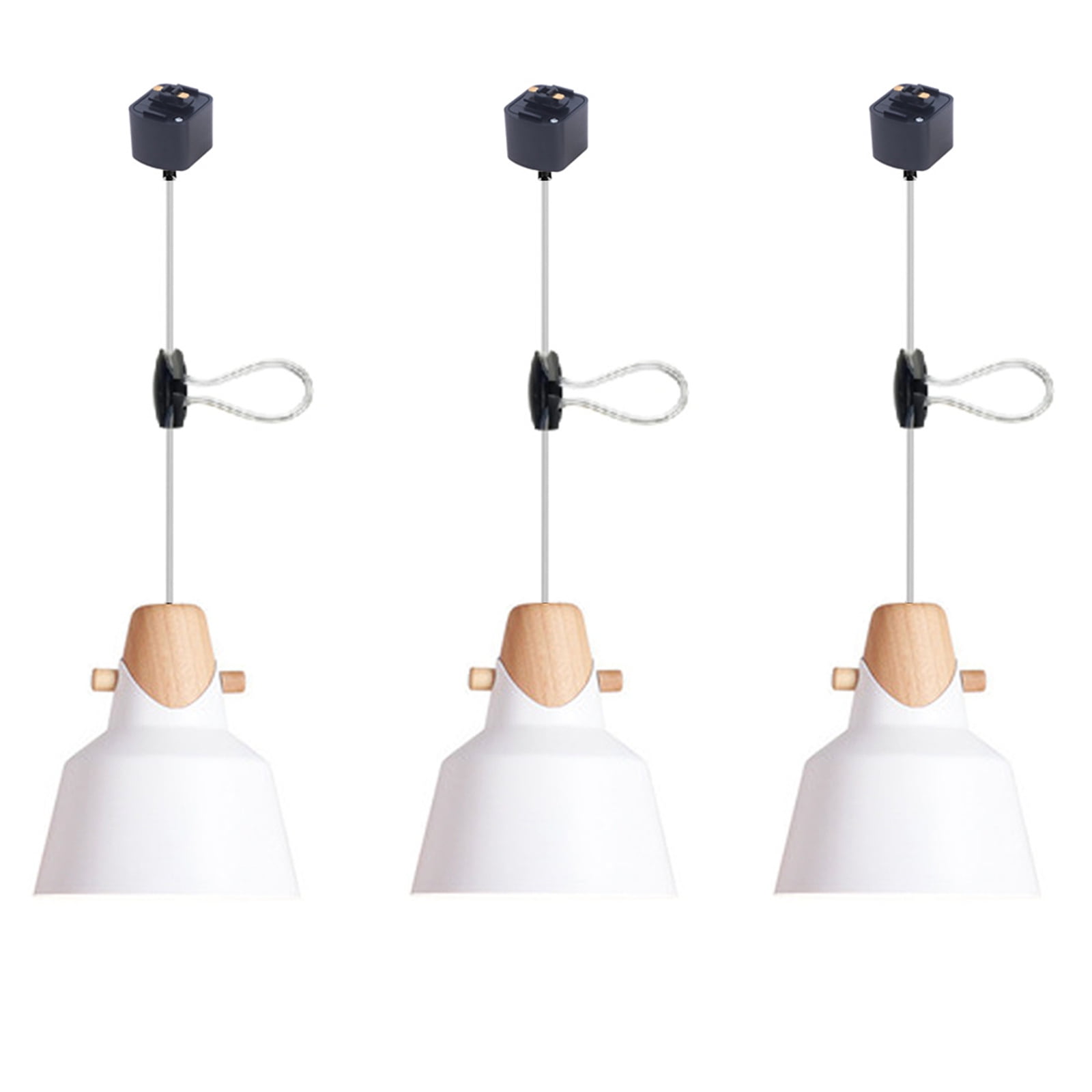 JLOWCO Adjustable H Track Pendant Lighting 3 Pack Living Room Modern ...