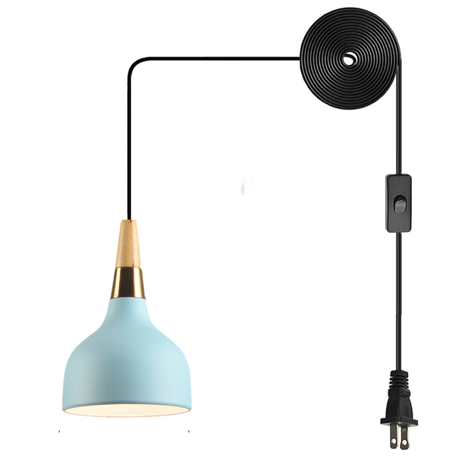 JLOWCO Plug in Pendant Light Modern Hanging Lights with Plug in Cord ...