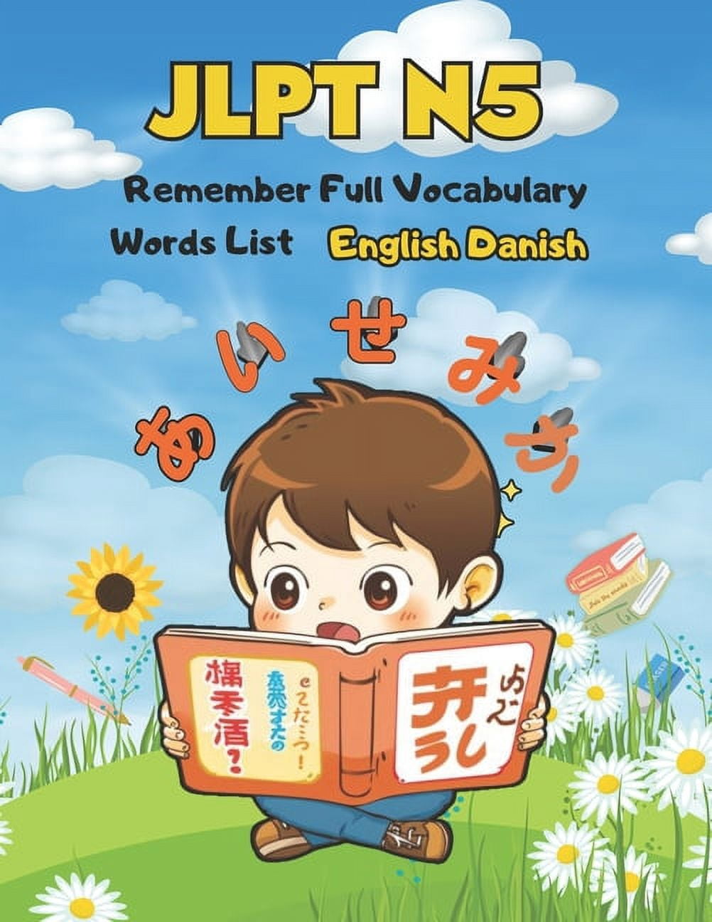 JLPT N5 Remember Full Vocabulary Words List - English Danish: Easy ...