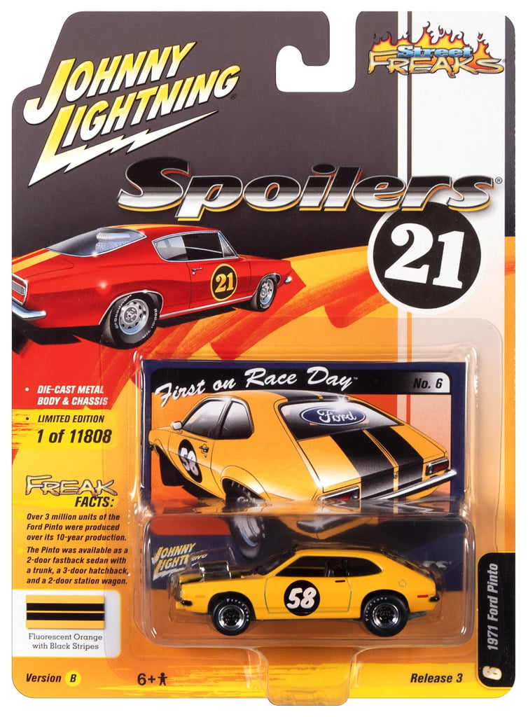 JLSF021B-6 Johnny Lightning Ford Pinto (Spoilers) Fluorescent Orange ...