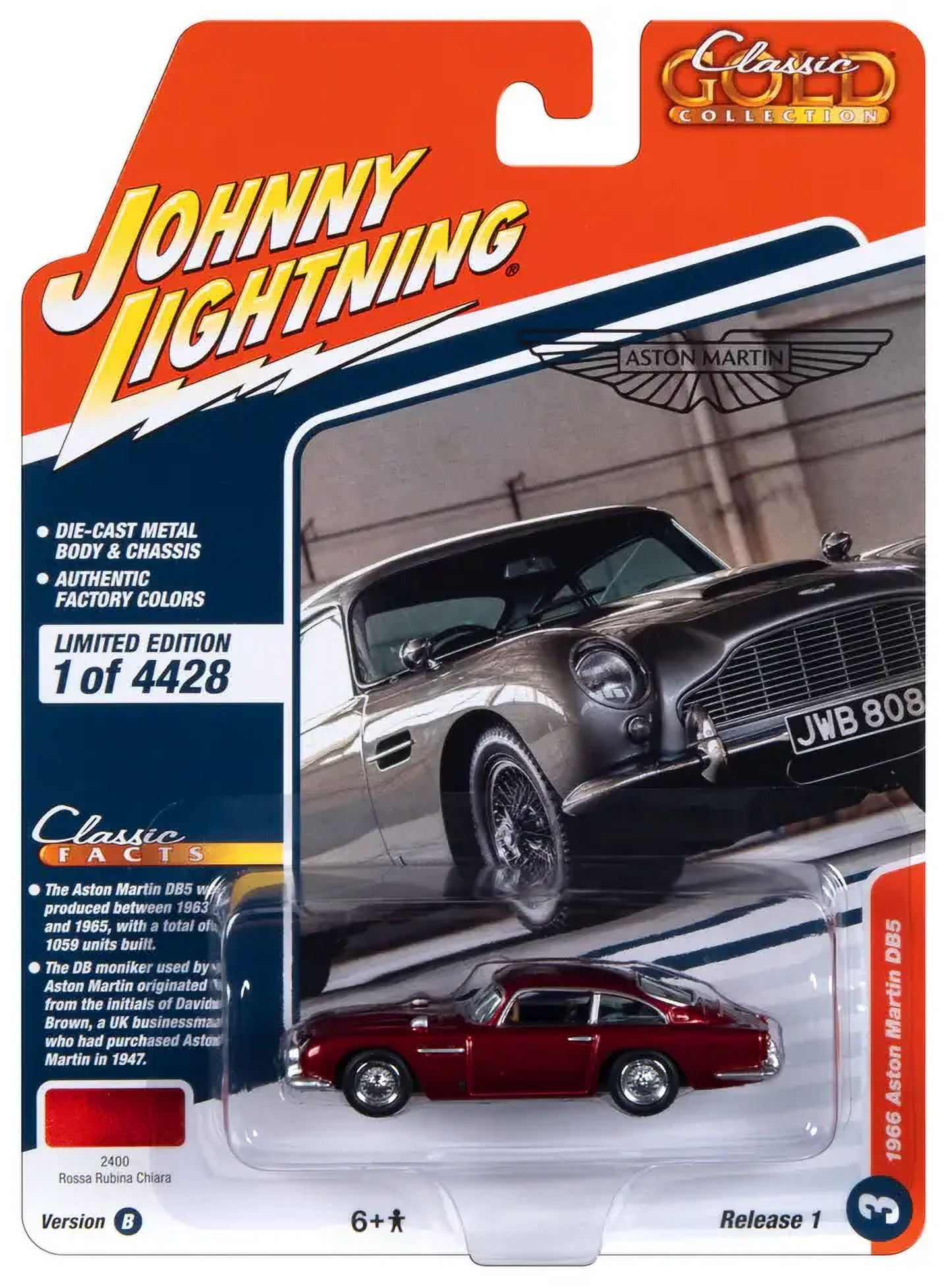 Johnny Lightning Jlcg031 Classic Gold Ver B 1966 Aston Martin Db5 Rossa ...
