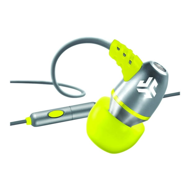 JLab Audio JBuds Metal Earbuds with Microphone - Gray / Yellow ...