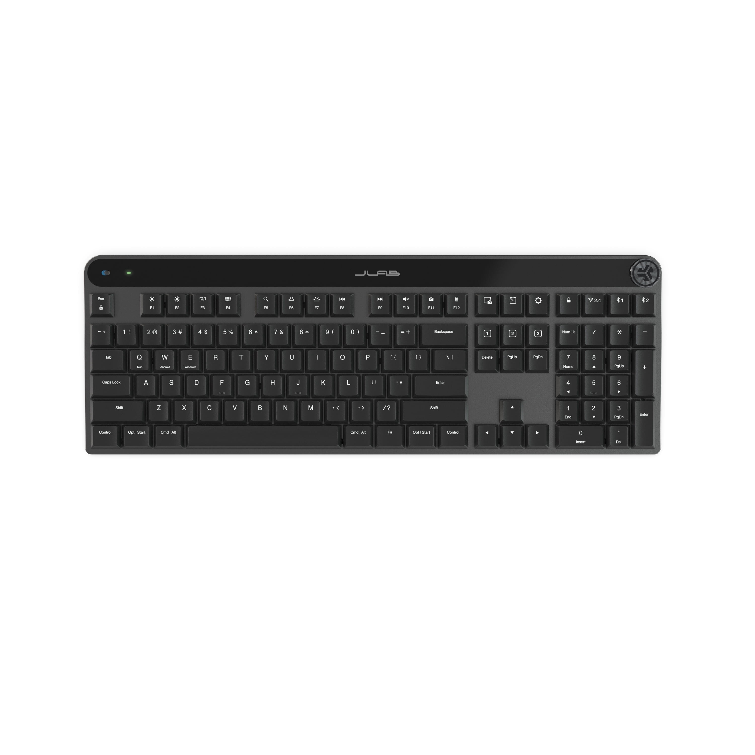 JLab Epic Mechanical Keyboard, Black, Full-Depth Illuminated Keys, USB ...