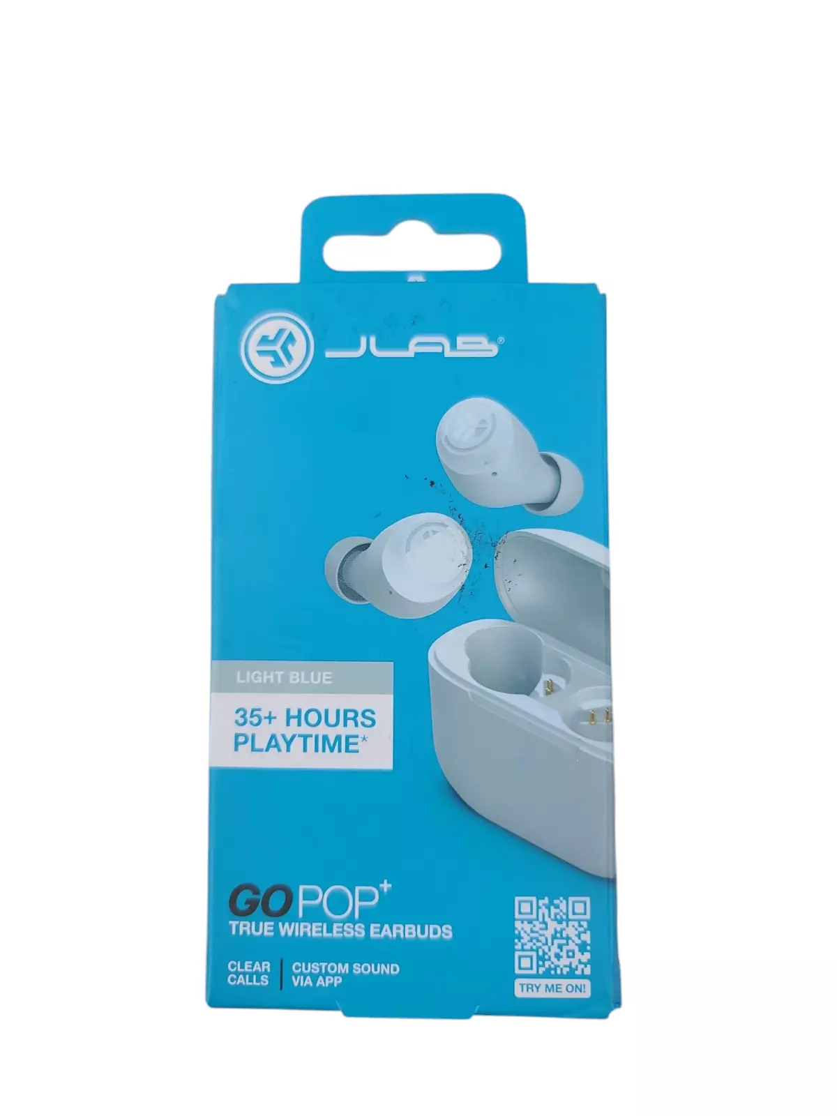 JLab GO Air Pop True Wireless Bluetooth Earbuds-LightBlue - Walmart.com