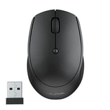 JLab GO Wireless Bluetooth Mouse, Black, Silent Clicks, Multi-Device ...