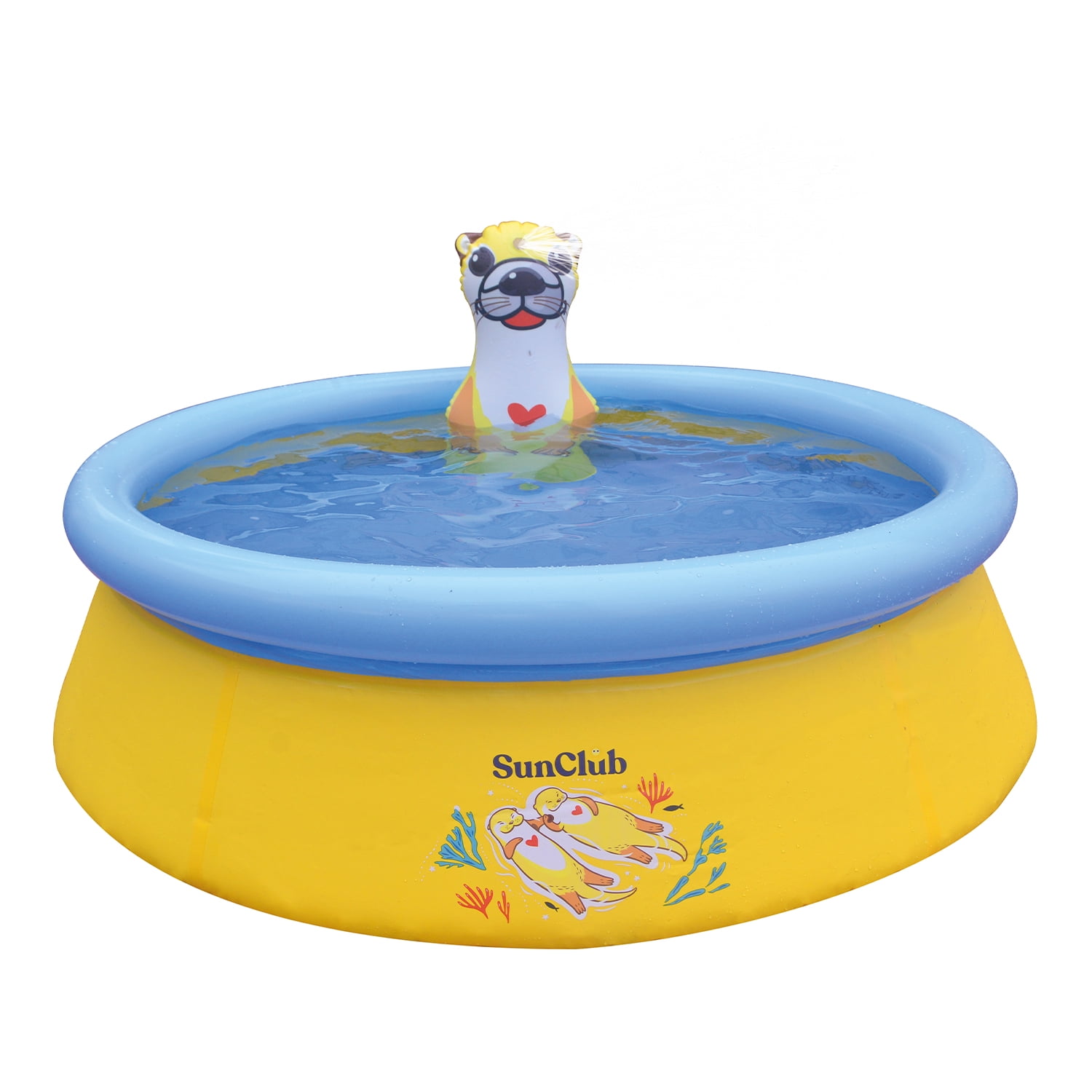 JLeisure Sea Otter 12011 5 Foot x 16.5 Inch Inflatable Outdoor Backyard ...