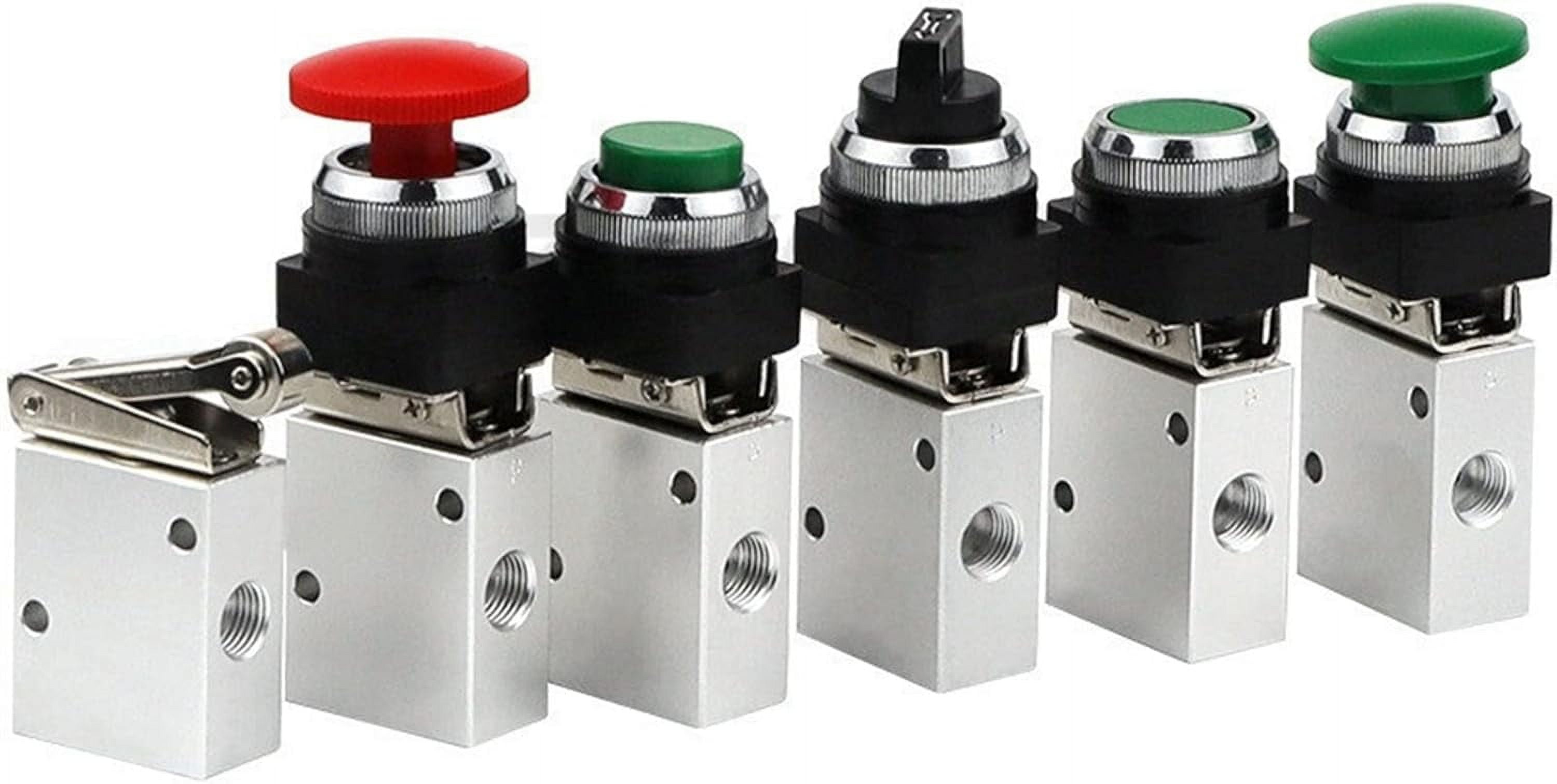 JM 2 Position 3 Way Thread Pneumatic Air Control Valve Mechanical Air Valve Hand Manual Valves ...