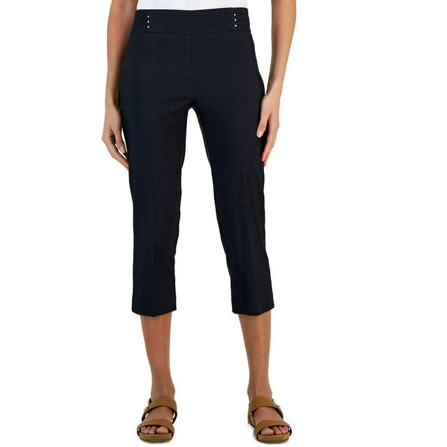 JM Collection Womens Tummy Control Stretch Capri Jeans - Walmart.com