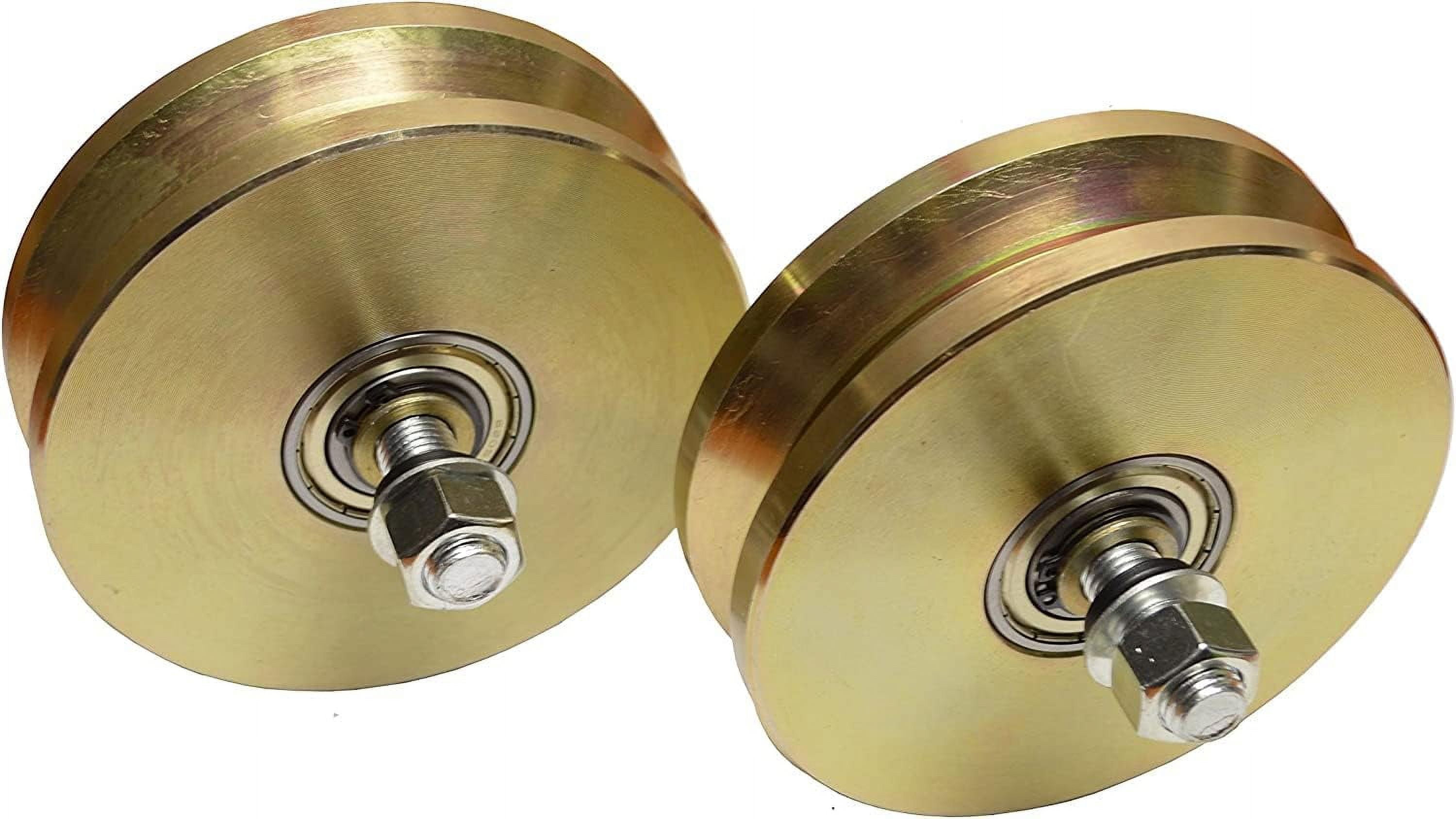 JM Steel 6" V Groove Wheel with Double Bearing Sliding Gate 5000 Pound ...