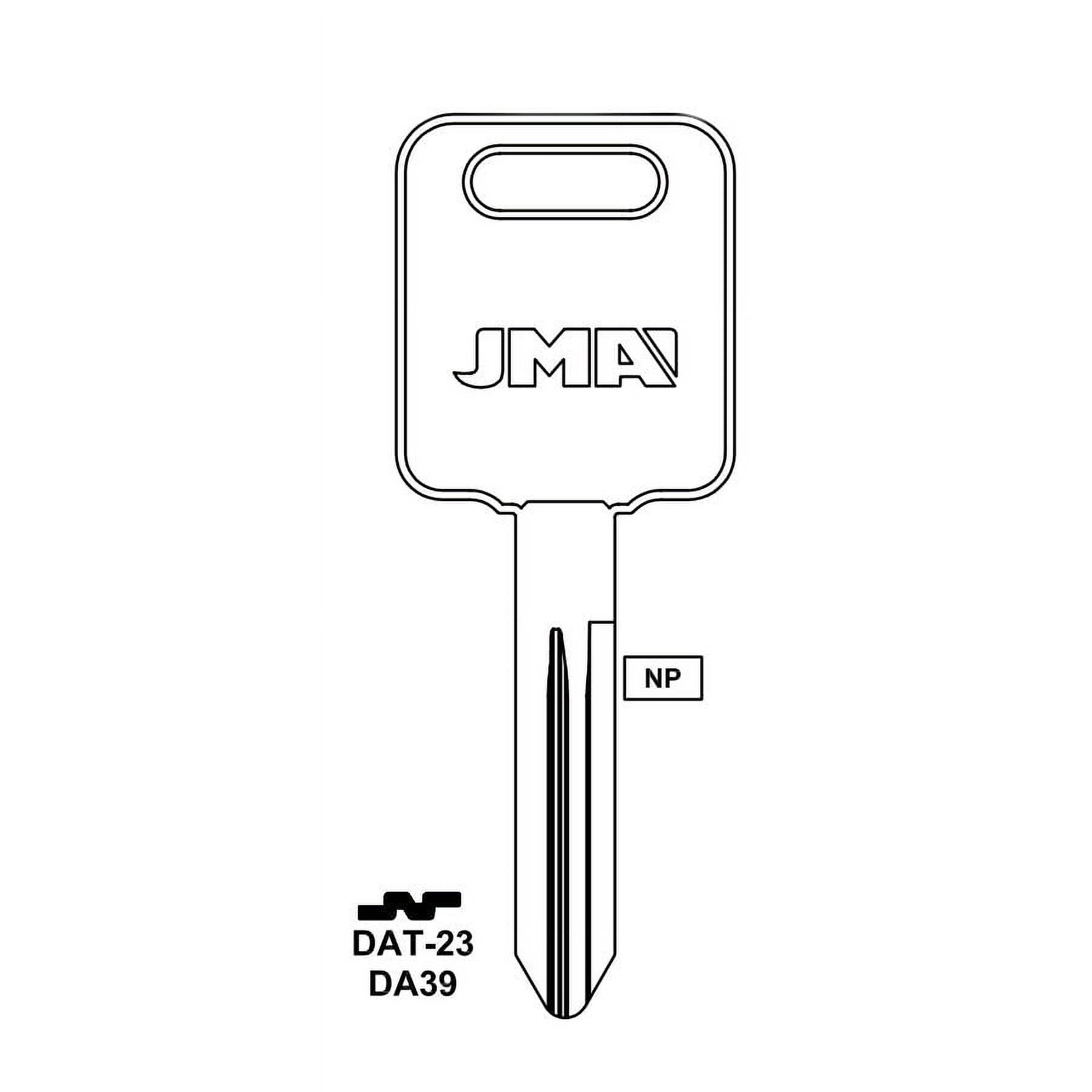 JMA DAT-23 Key blank DA39/X268 (10-Pack) - Walmart.com