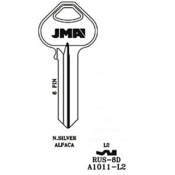 JMA RUS-8D Key Blank Russwin A1011L2 (10-Pack) - Walmart.com