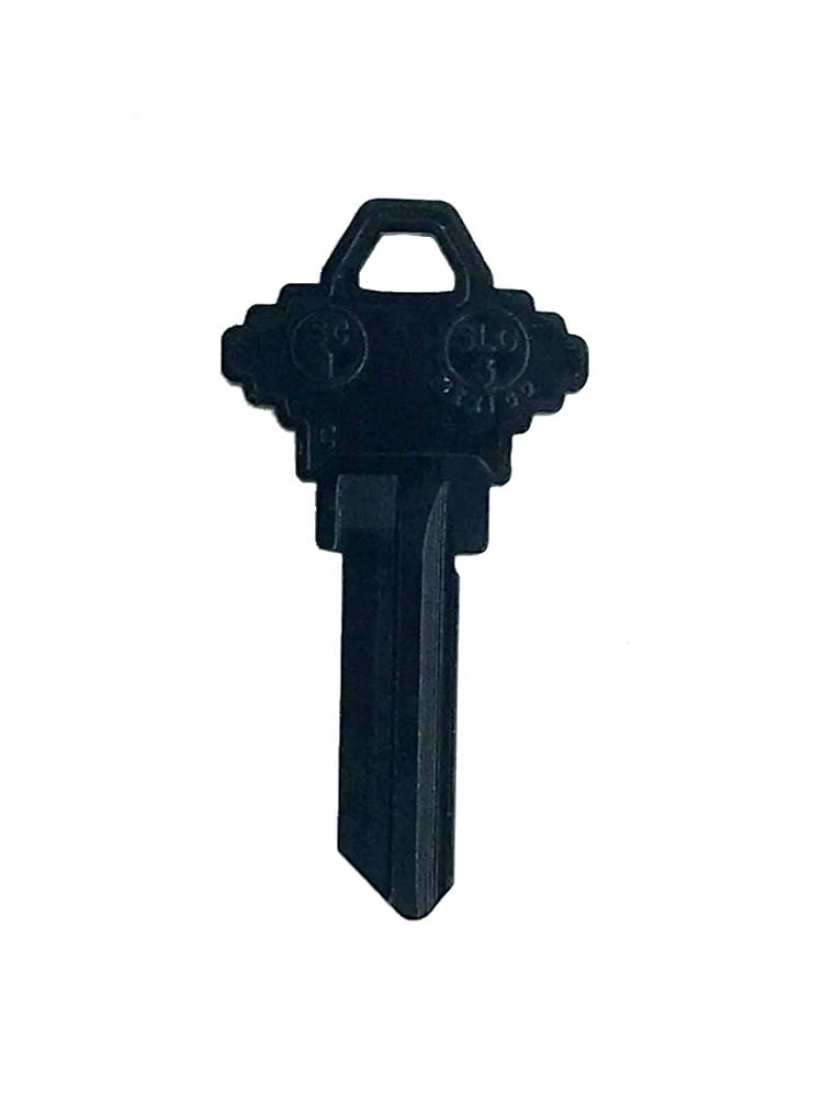JMA SLG-3.AB (BLK) Key blank Aluminum SC1 Black (10-Pack) - Walmart.com