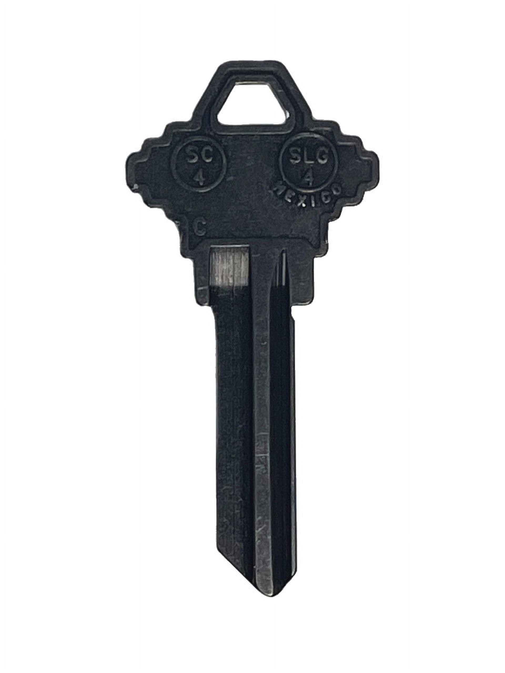 JMA SLG-4.ABK Aluminum Key Blank, SC4 Black (10-Pack) - Walmart.com