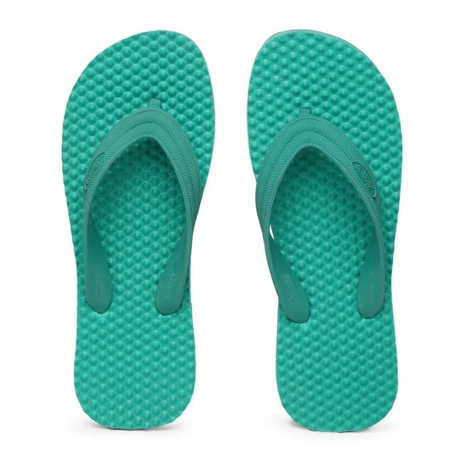 JMAT-Paragon Men's Slip-Resistant Thong Slippers, Flat Heel Platform Open Toe Paralite 145 Green ...