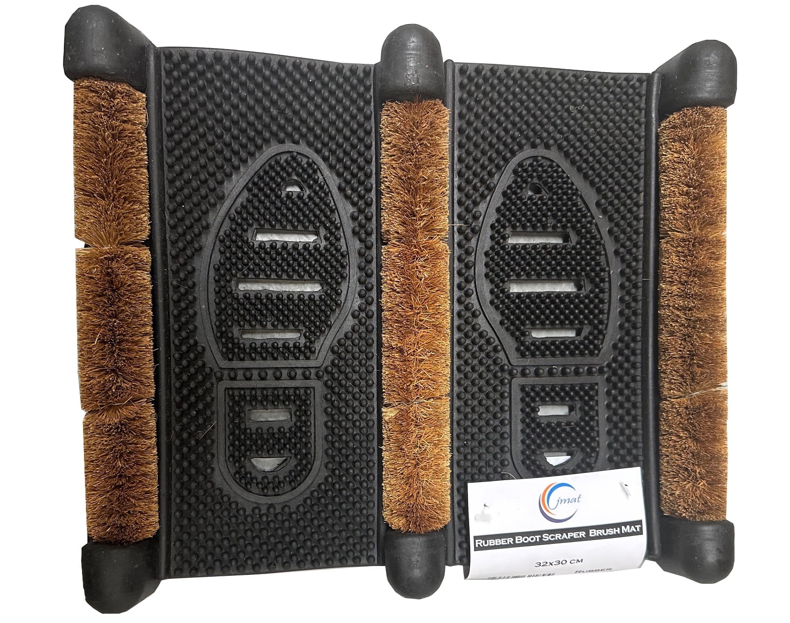 JMAT-Rubber Boot Scraper Brush Mat. 32x30 cm - Walmart.com