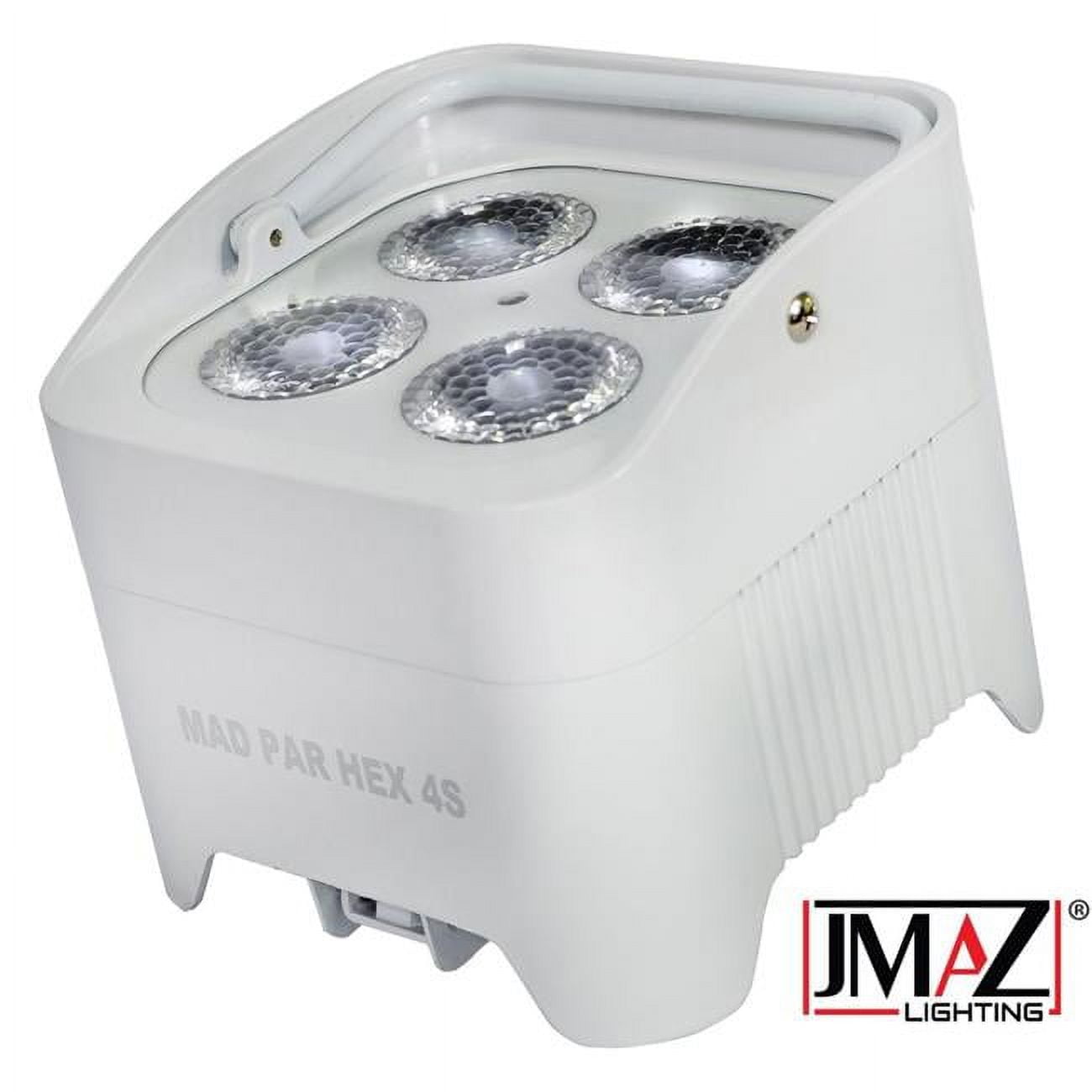 JMAZ JZ1008W Mad Par HEX 6XS Light Pack - White Finish with Charging ...