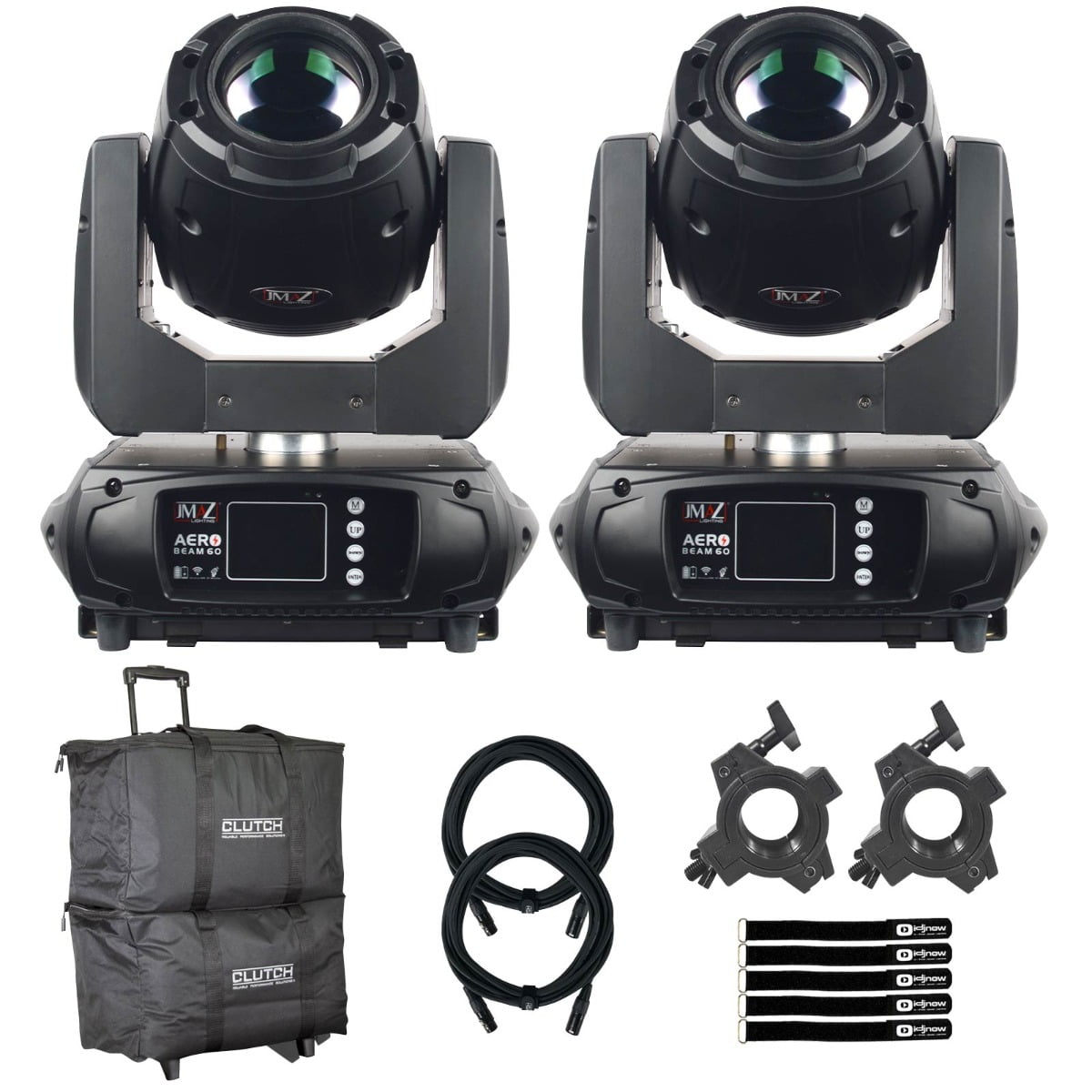 JMAZ Lighting JZ3004 AERO BEAM 60 Battery Powered 60W LED Moving Head 2 ...