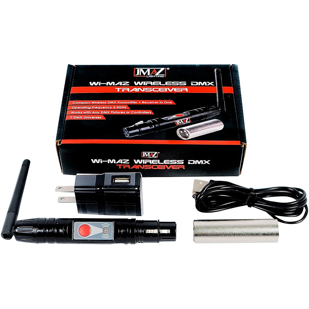 JMAZ Lighting JZ6002 Wi-MAZ Wireless DMX Transceiver - Walmart Business ...