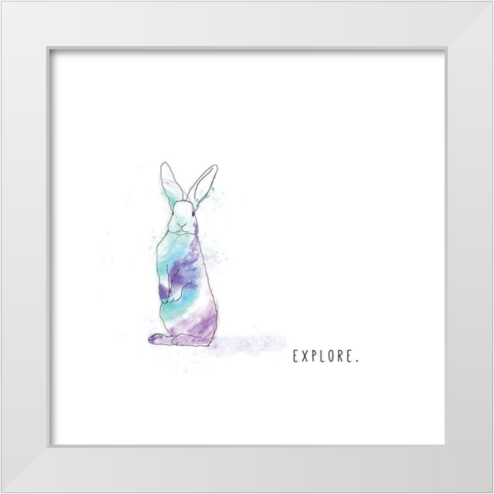 JMB Designs 20x20 White Modern Wood Framed Museum Art Print Titled ...