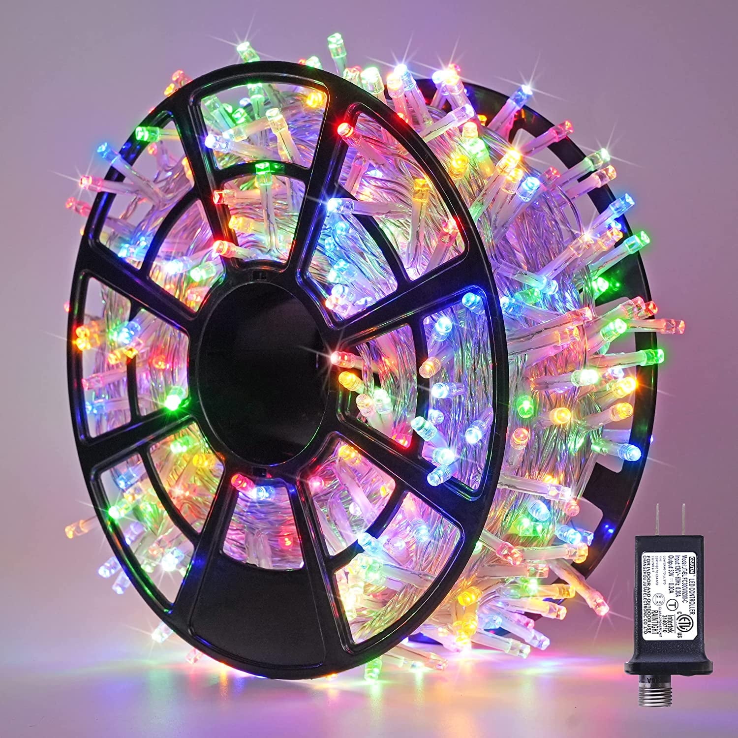 JMEXSUSS 168FT Multicolor Christmas Tree Lights, 600 LEDs, Waterproof ...