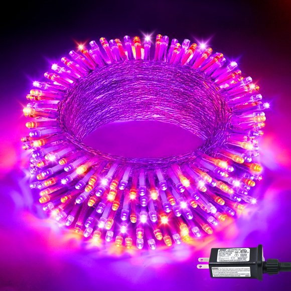 Orange And Purple String Lights
