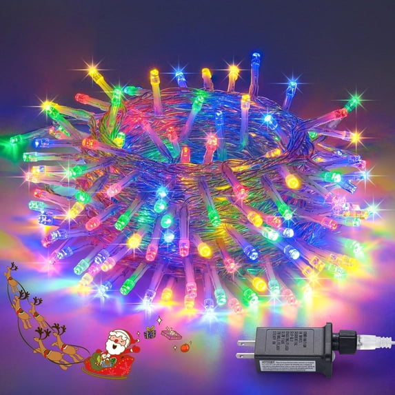 JMEXSUSS Multicolor Christmas Tree Lights Indoor Outdoor, 200 LED ...