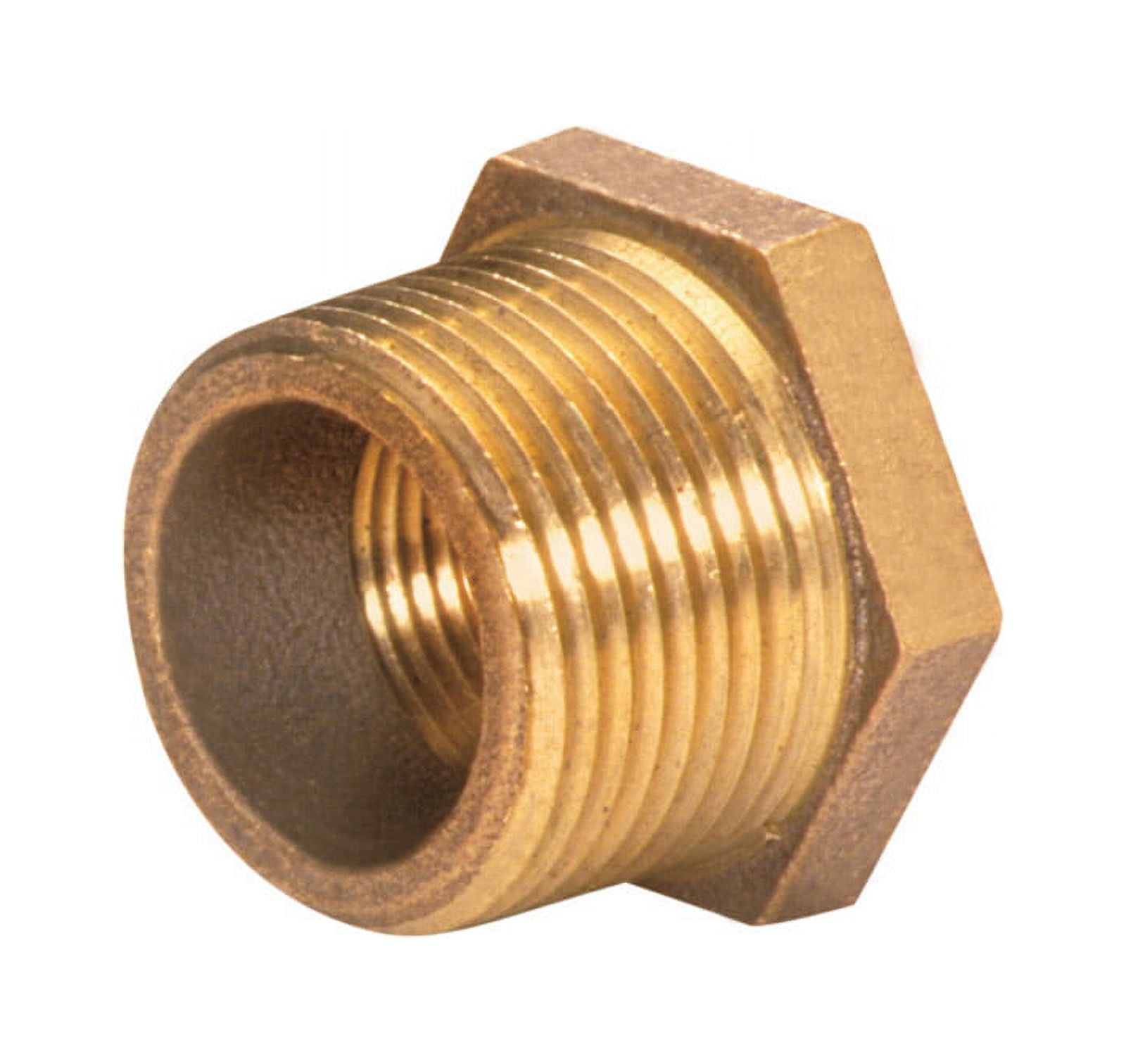 JMF 4506705 0.5 x 0.125 in. Threaded Hex Bushing Coupling - Walmart.com